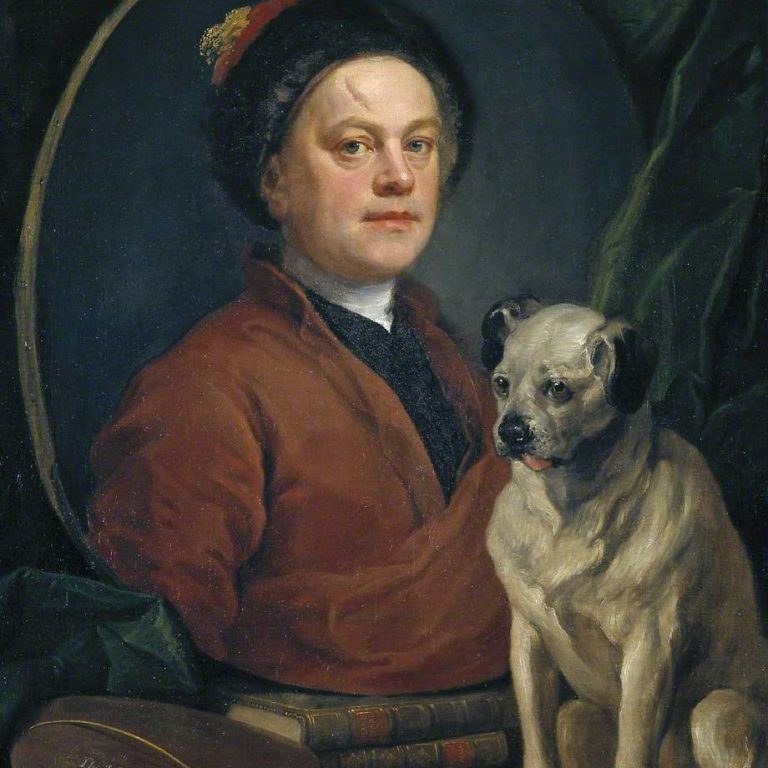 Hogarth, William With Pug | Kooky Pugs